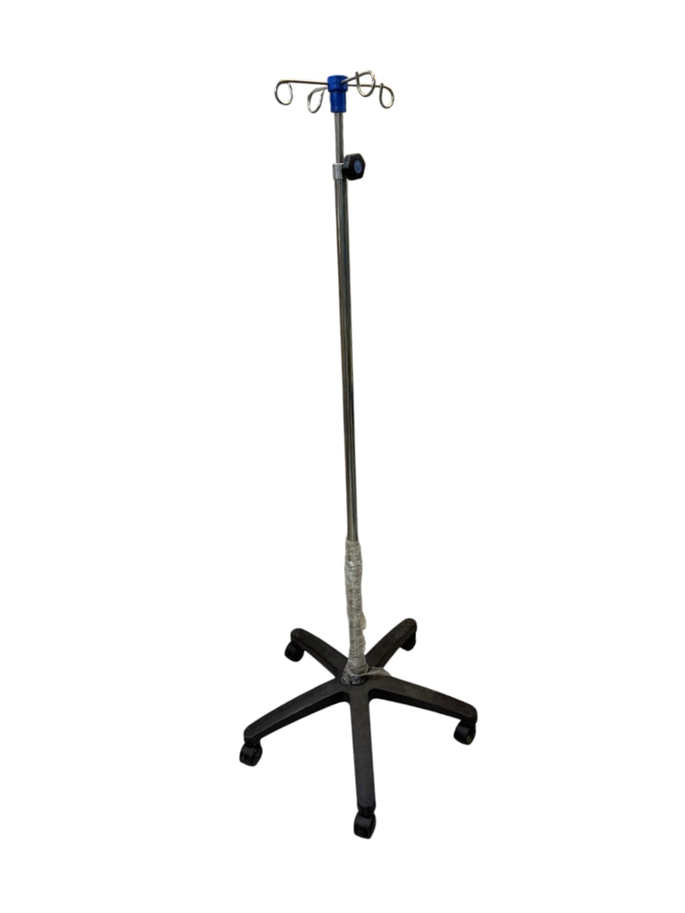 Drip Stand with 5-Legged Base (Wheel Castors) – Shafqat Surgical Pakistan